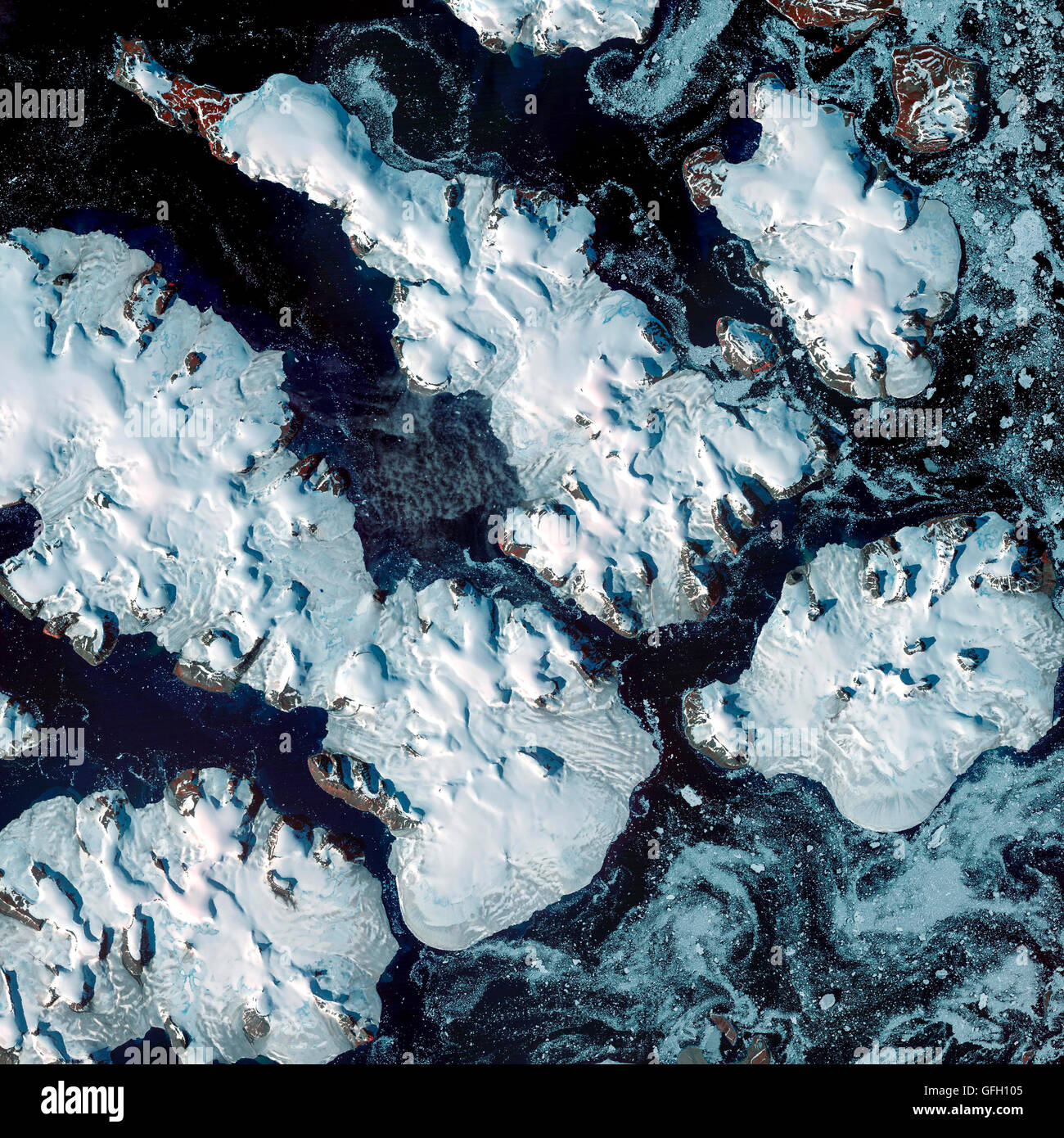 Earth top view from space. Elements of this image furnished by NASA ...