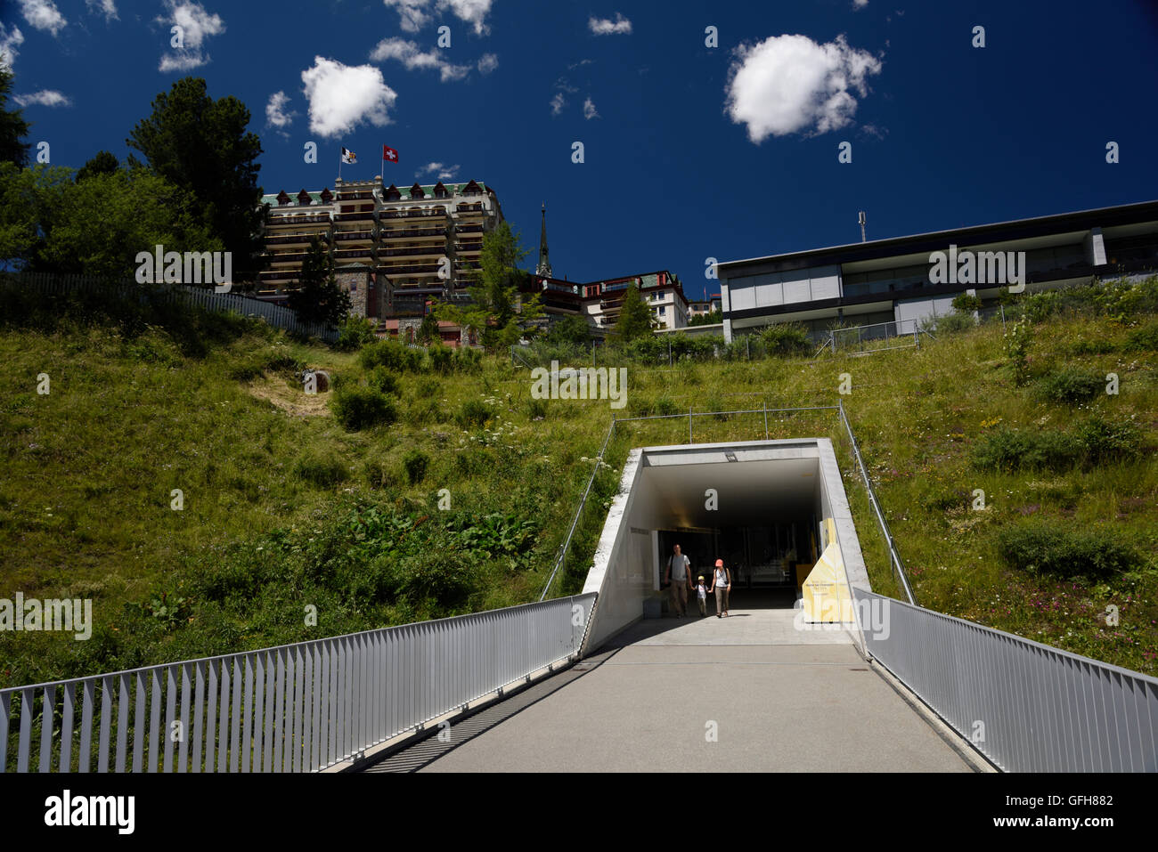 Railway station st moritz switzerland High Resolution Stock Photography ...