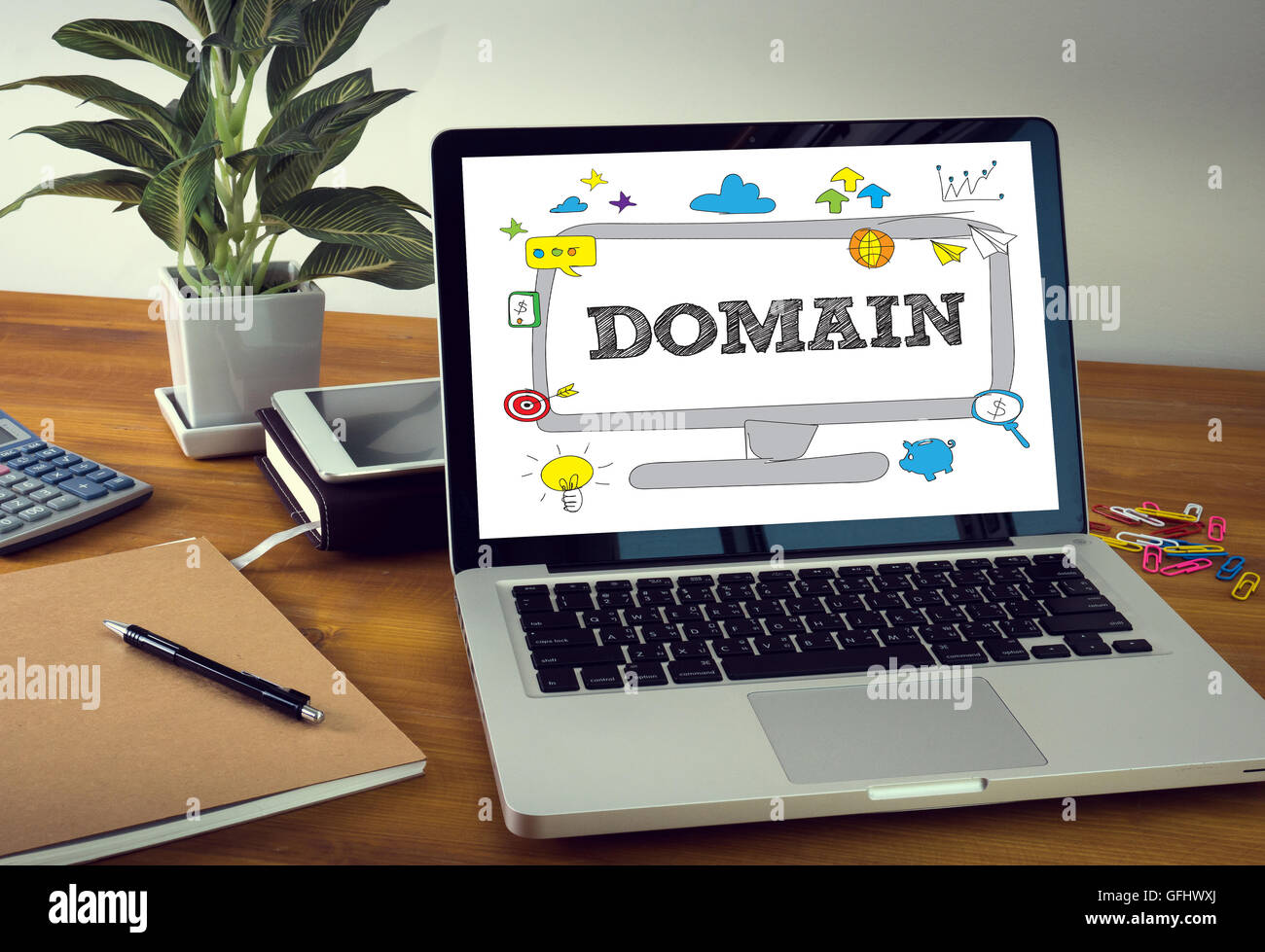 Business working office domain hi-res stock photography and images - Alamy