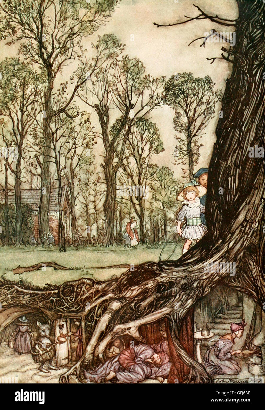 Fairies are all, more or less, hiding until dusk. Scene from Peter Pan ...