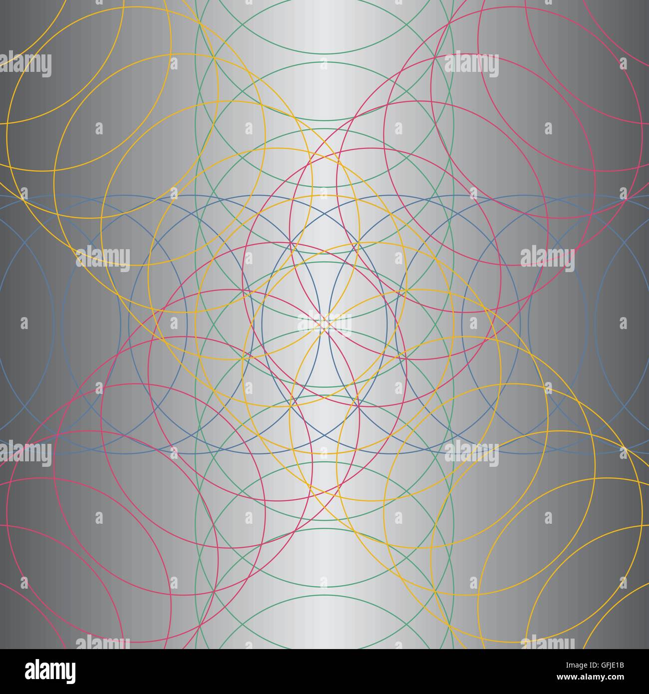 Colorful line circles abstract background, stock vector Stock Vector ...