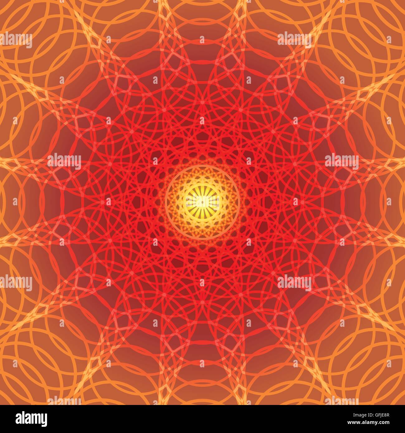 Warm color line circles abstract background, stock vector Stock Vector ...