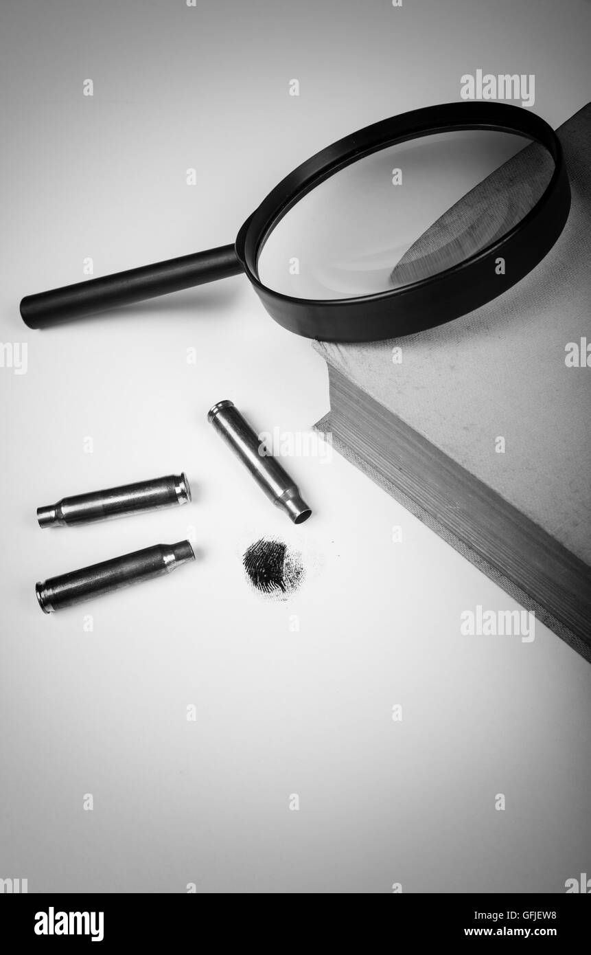 Still life meant as a detective novel concept Stock Photo - Alamy
