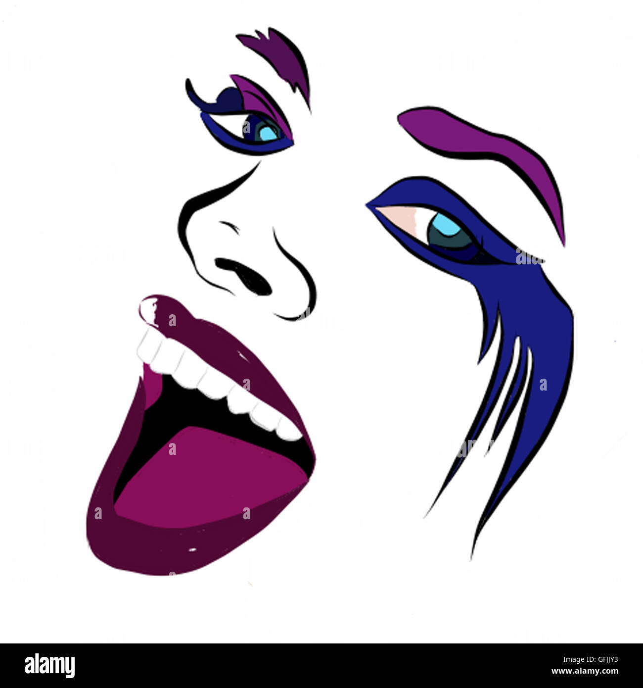 Crazy girl hi-res stock photography and images - Alamy