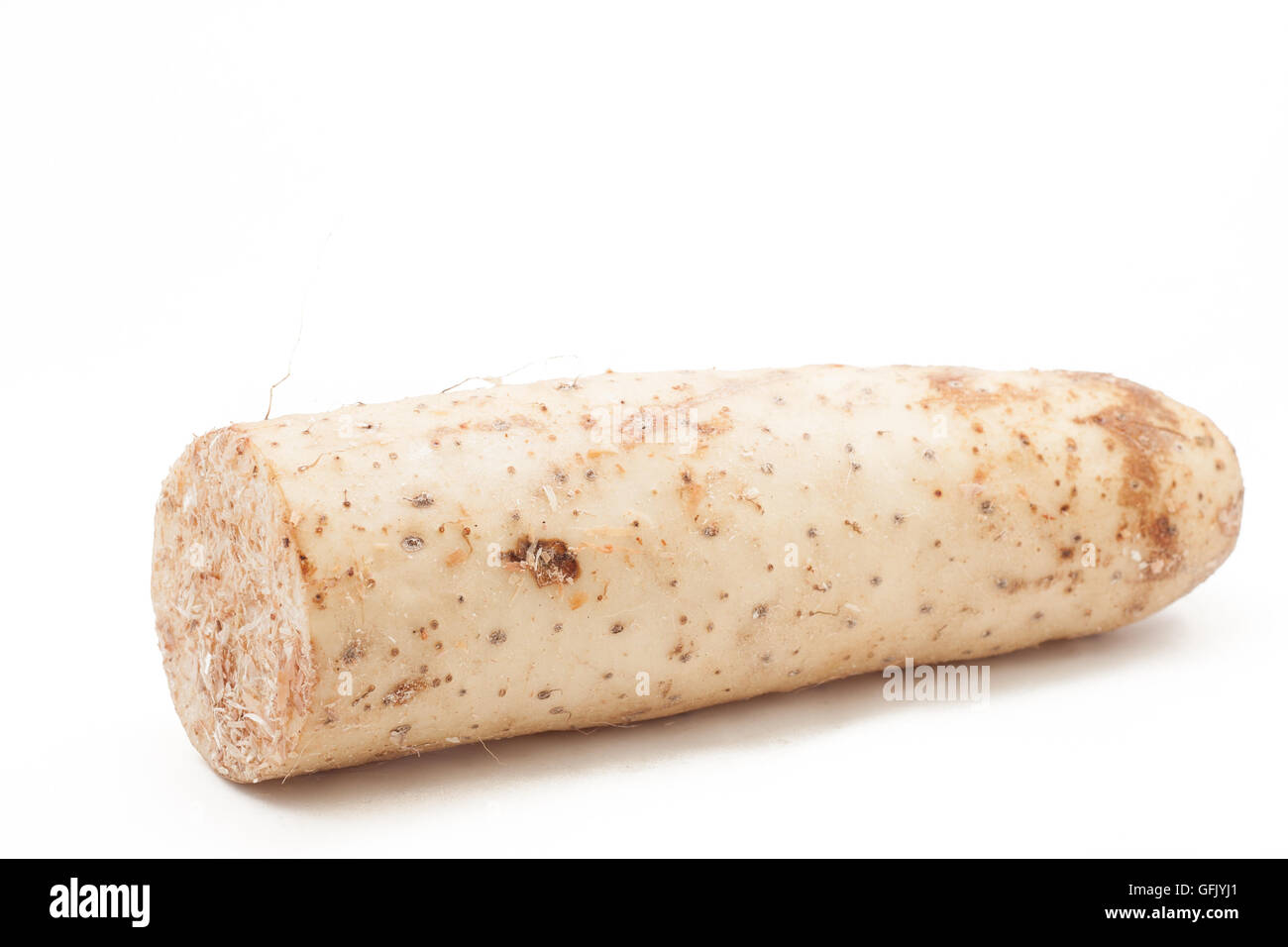 Japanese yam called Yamaimo on white isolated background Stock Photo ...