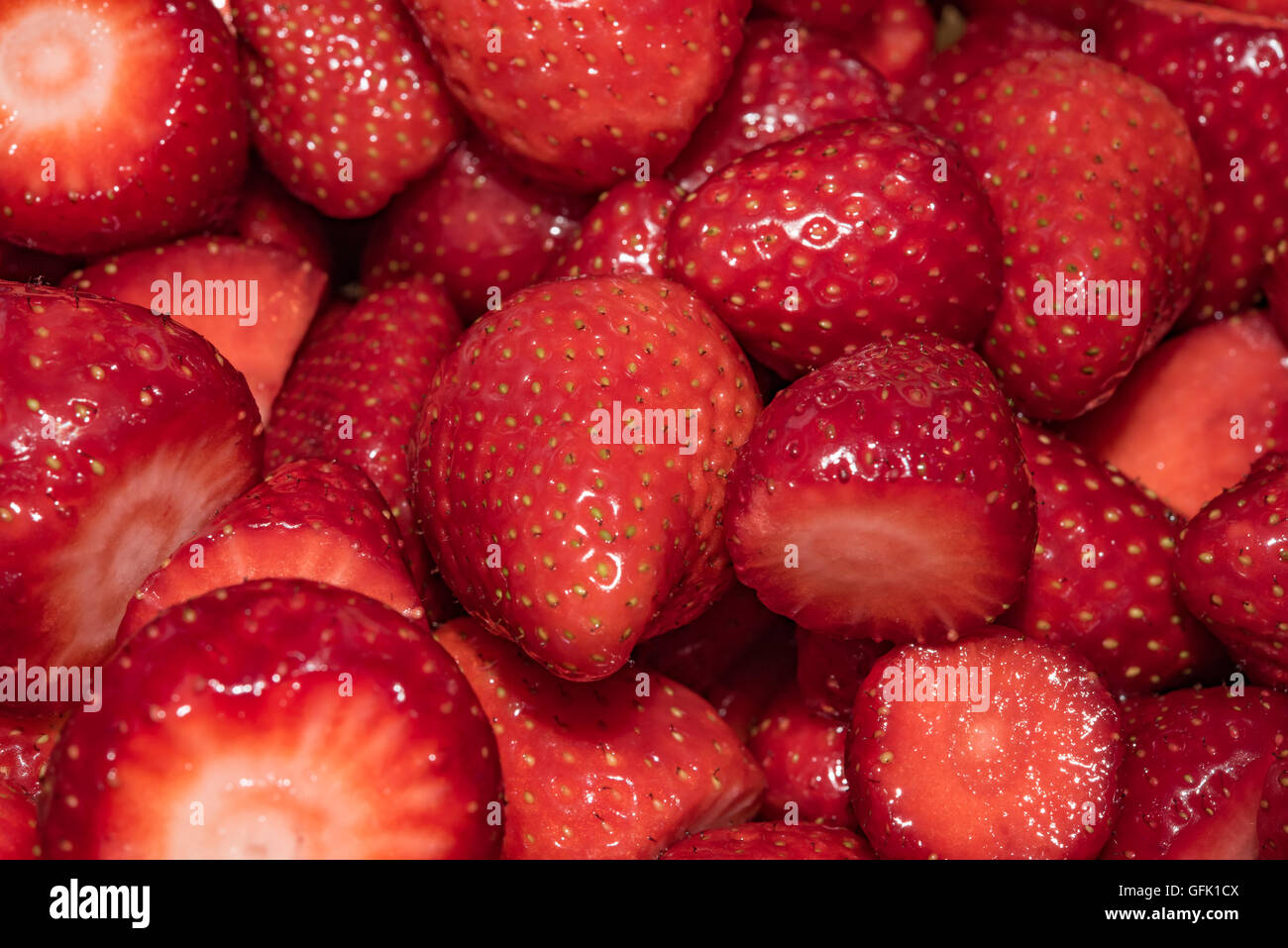 Strawberry - full frame Stock Photo - Alamy