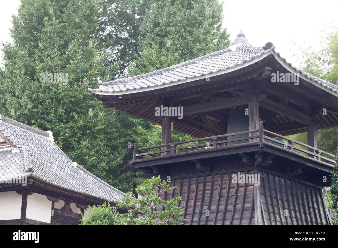 A Japanese religious bell tower Stock Photo - Alamy
