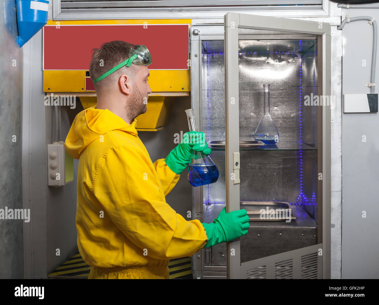 Man cooking meth Stock Photo - Alamy