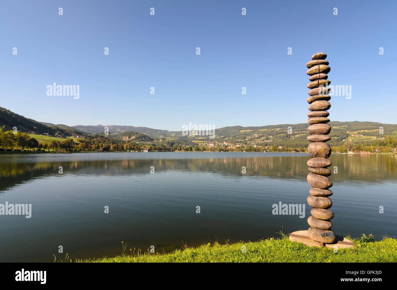 Stubenberg: lake Stubenbergsee, Austria, Steiermark, Styria ...