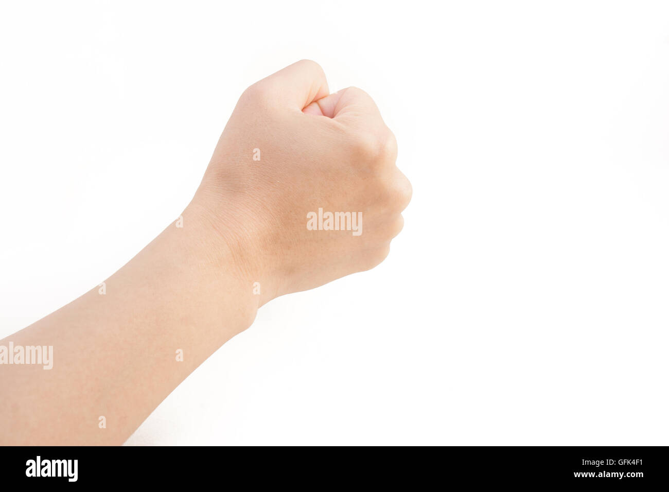 Japanese papper rock scissors called Janken on white isolated ...