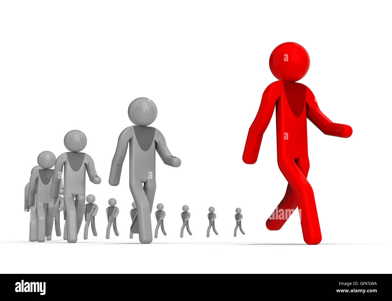 3D render image representing a leader Stock Photo - Alamy