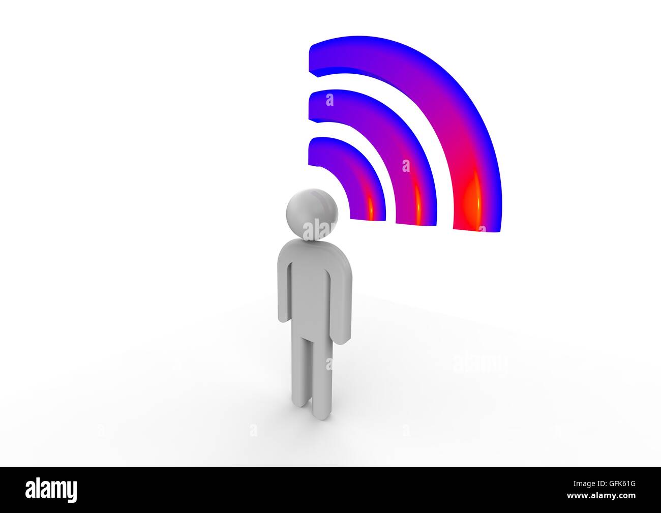 3D render image representing communication symbol Stock Photo - Alamy