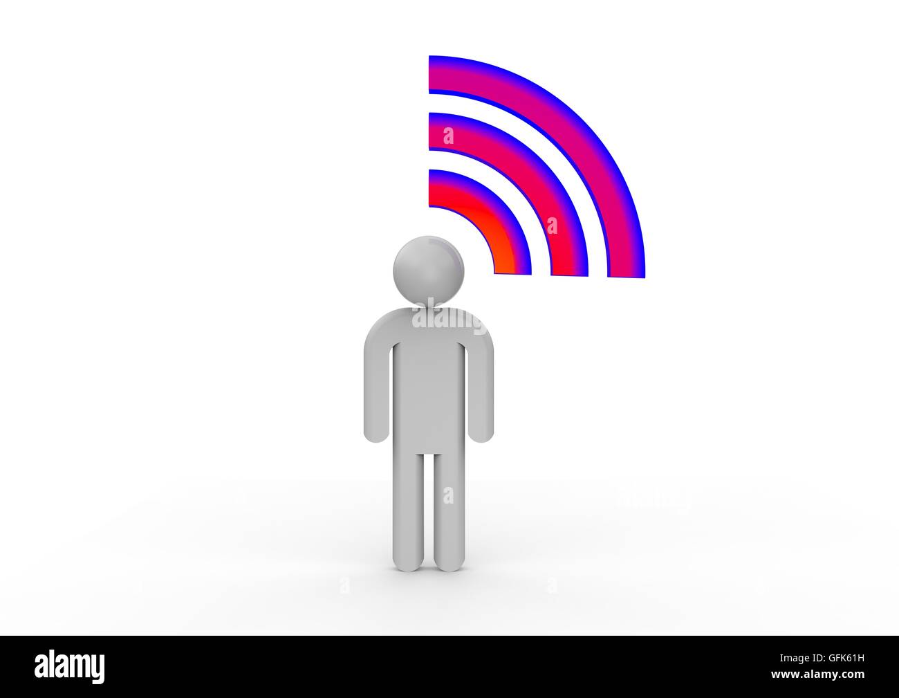 3D render image representing communication symbol Stock Photo - Alamy