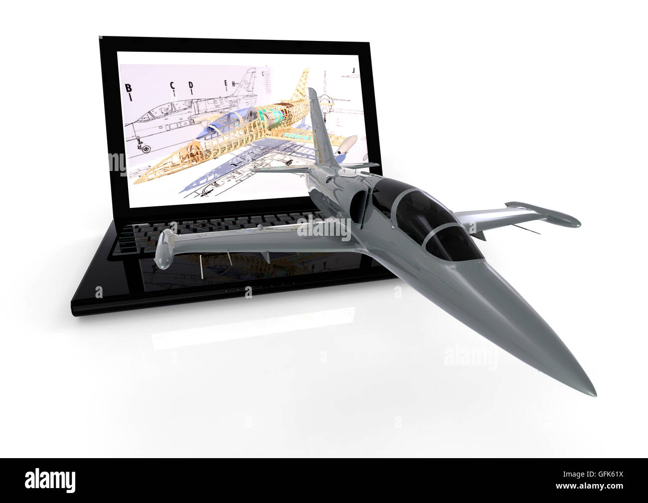 Computer aided design drawing jet hi-res stock photography and images ...