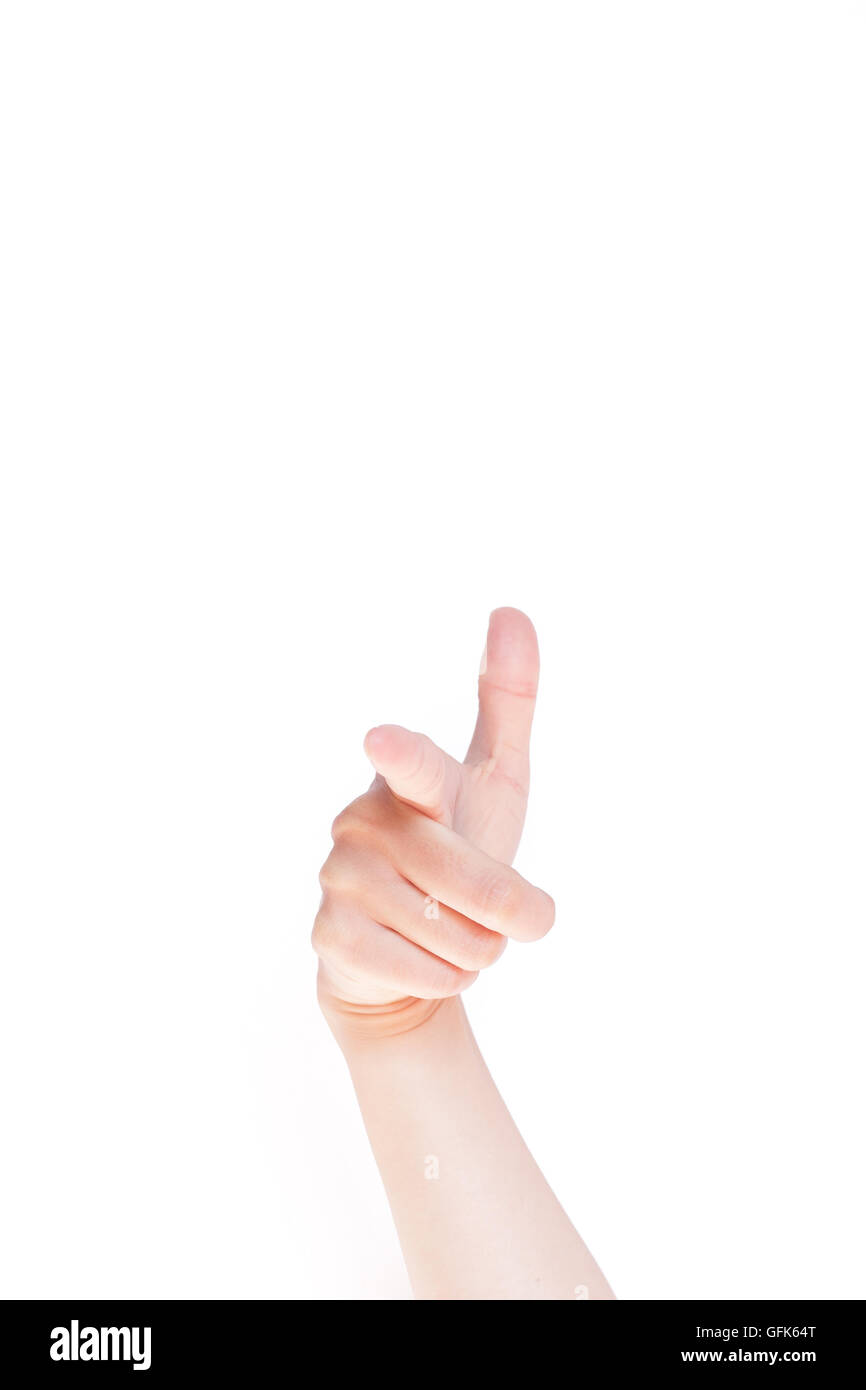 Finger front hi-res stock photography and images - Alamy