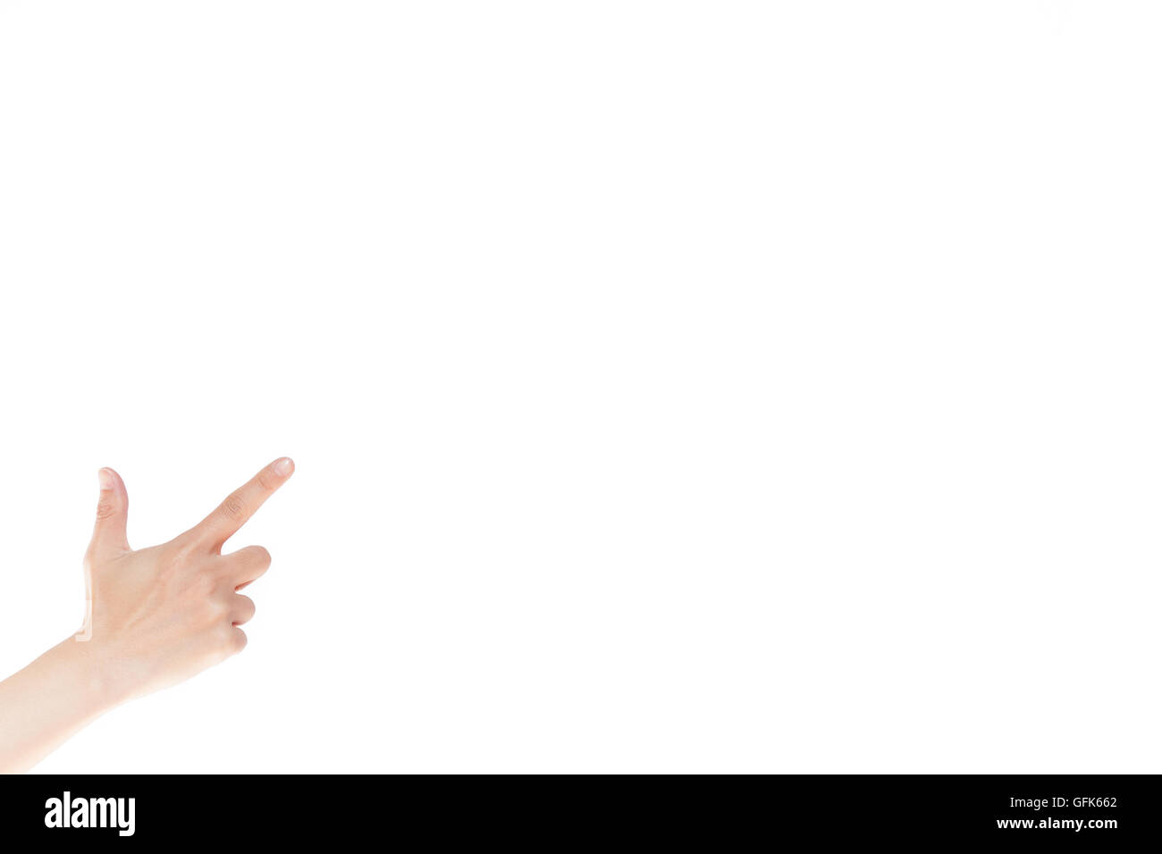 Pointing a finger Stock Photo - Alamy