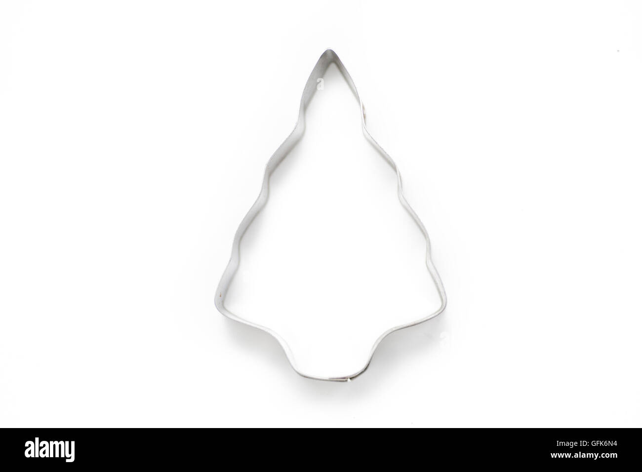 Cookie cutter: Tree on white isolated background Stock Photo - Alamy