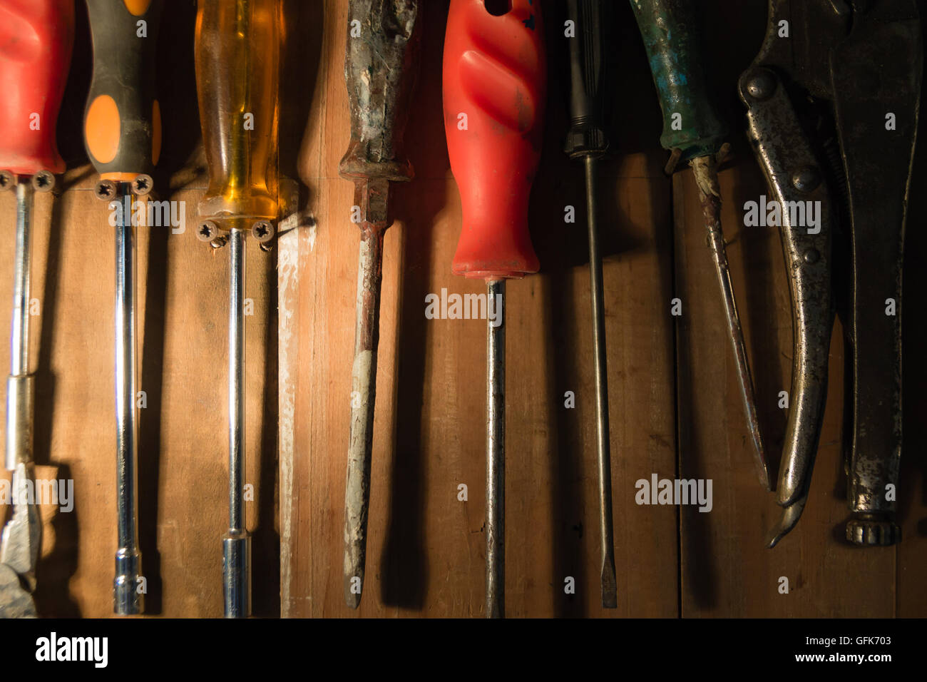 Hand Tool background. Industrial background. Bricolage tools Stock ...