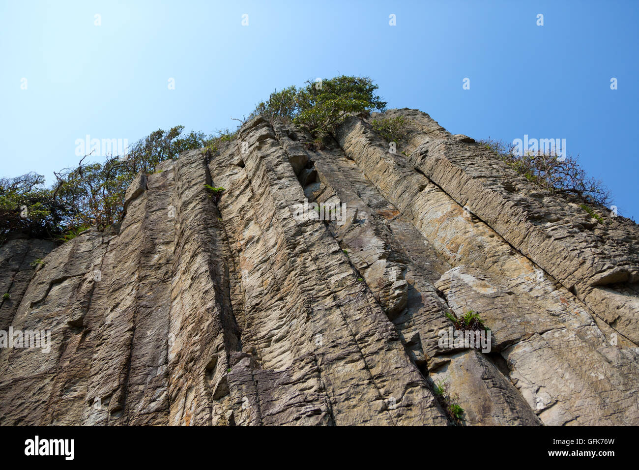 Joint (geology), Japan Stock Photo - Alamy