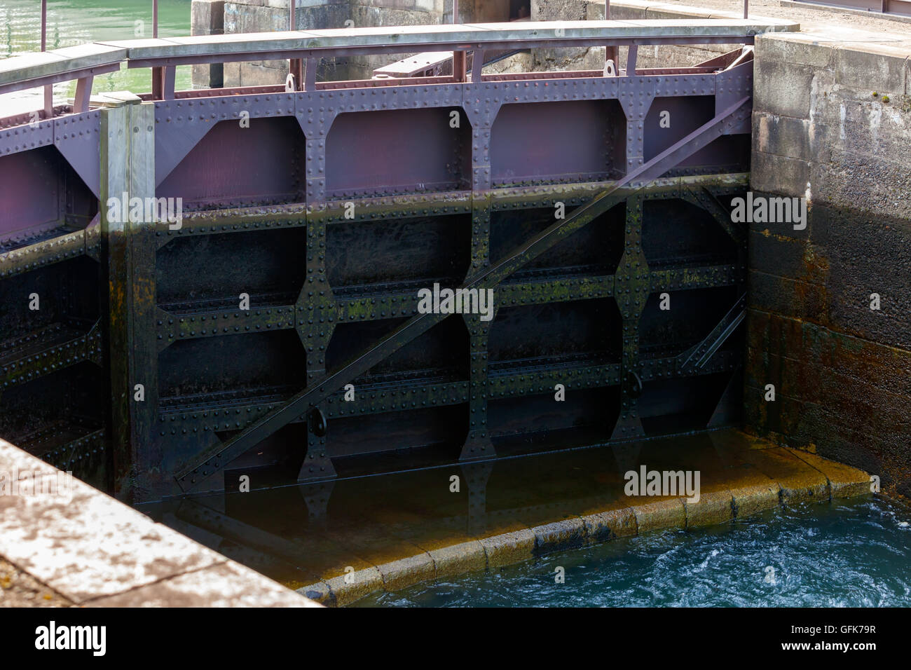 Lock (water navigation), Japan Stock Photo - Alamy
