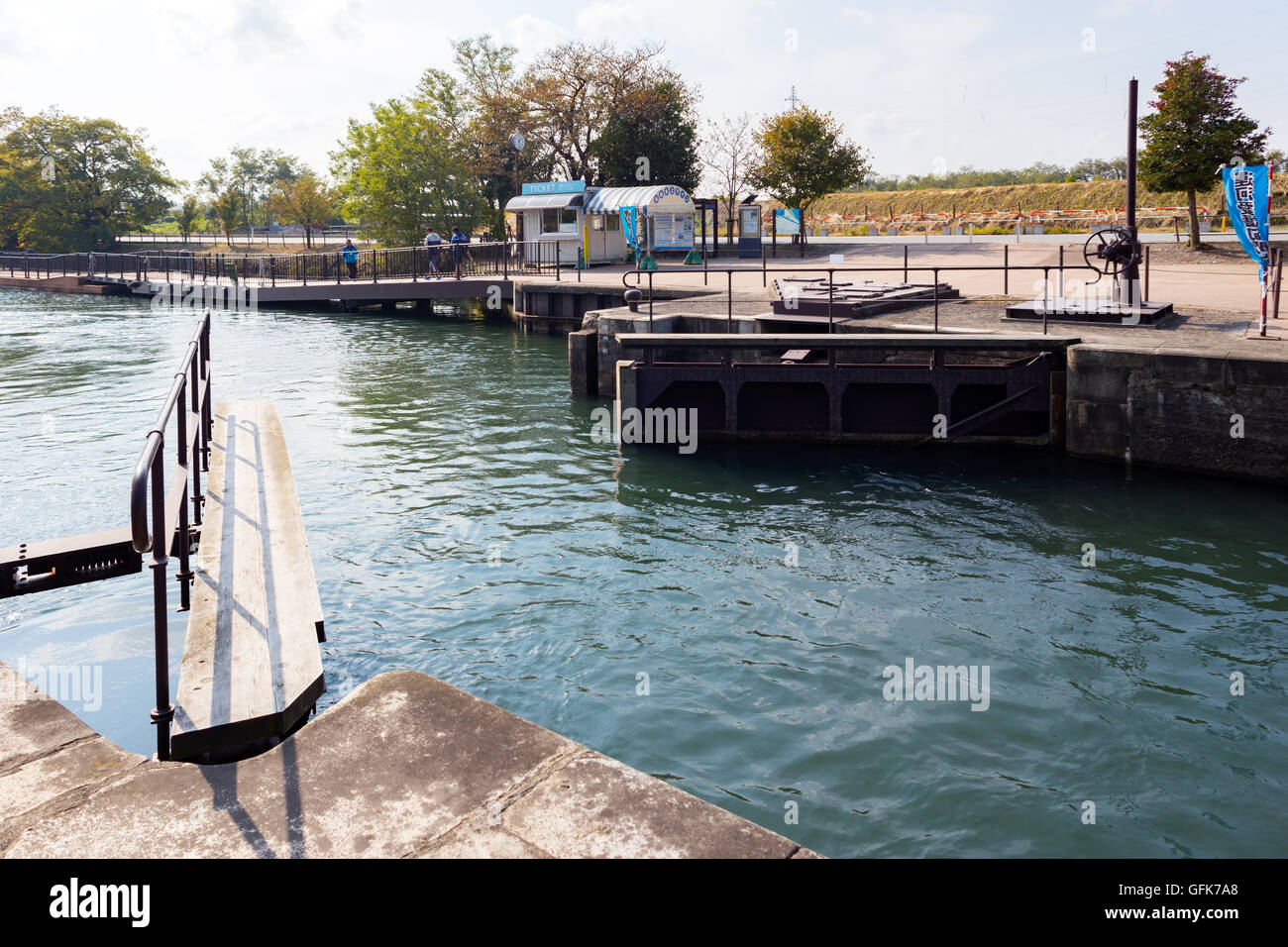 Lock (water navigation), Japan Stock Photo - Alamy