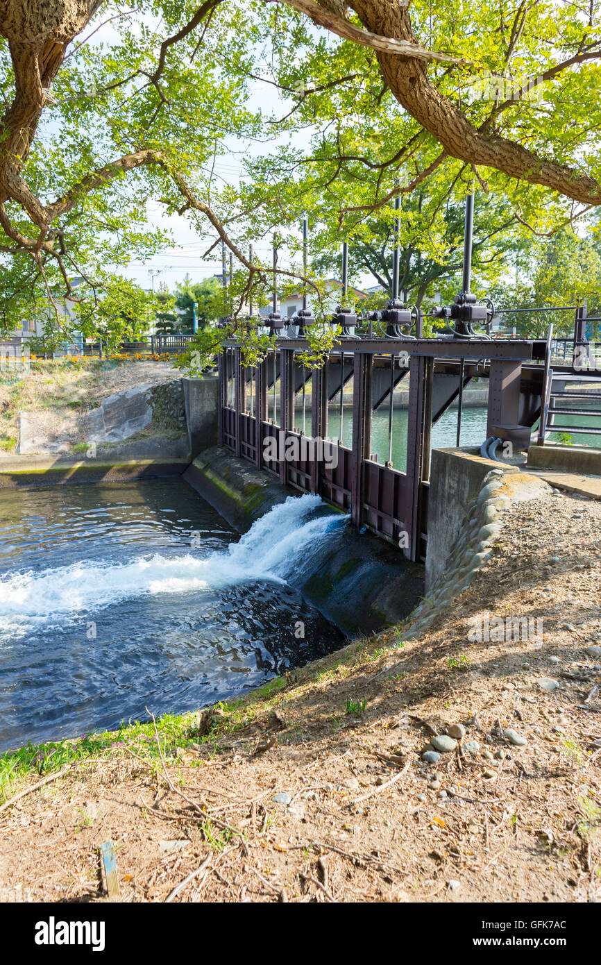 Lock (water navigation), Japan Stock Photo - Alamy