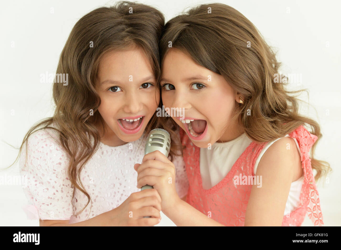 girls singing in karaoke Stock Photo - Alamy