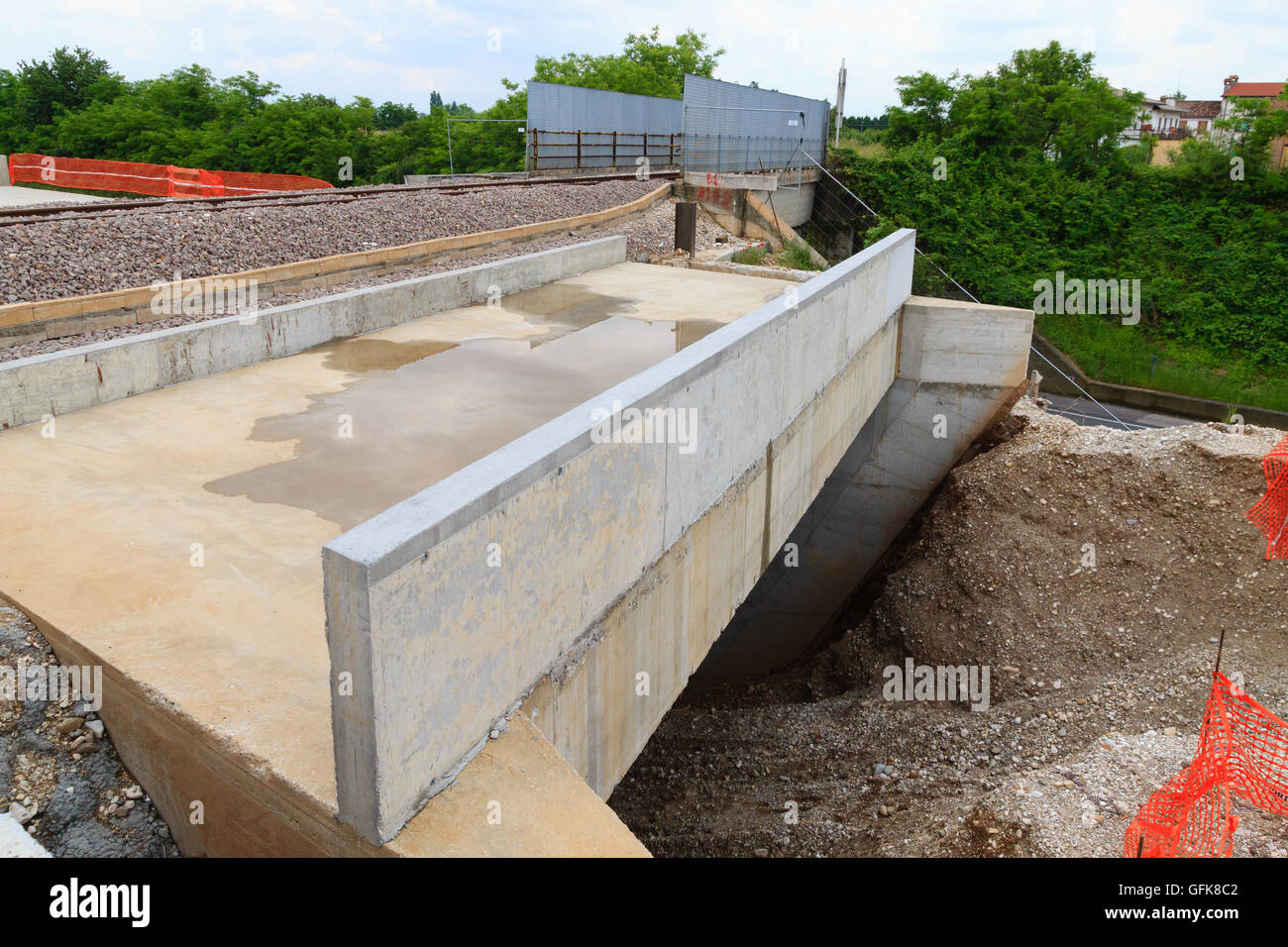Detail of a road construction site for a new highway. Civil Engineering ...