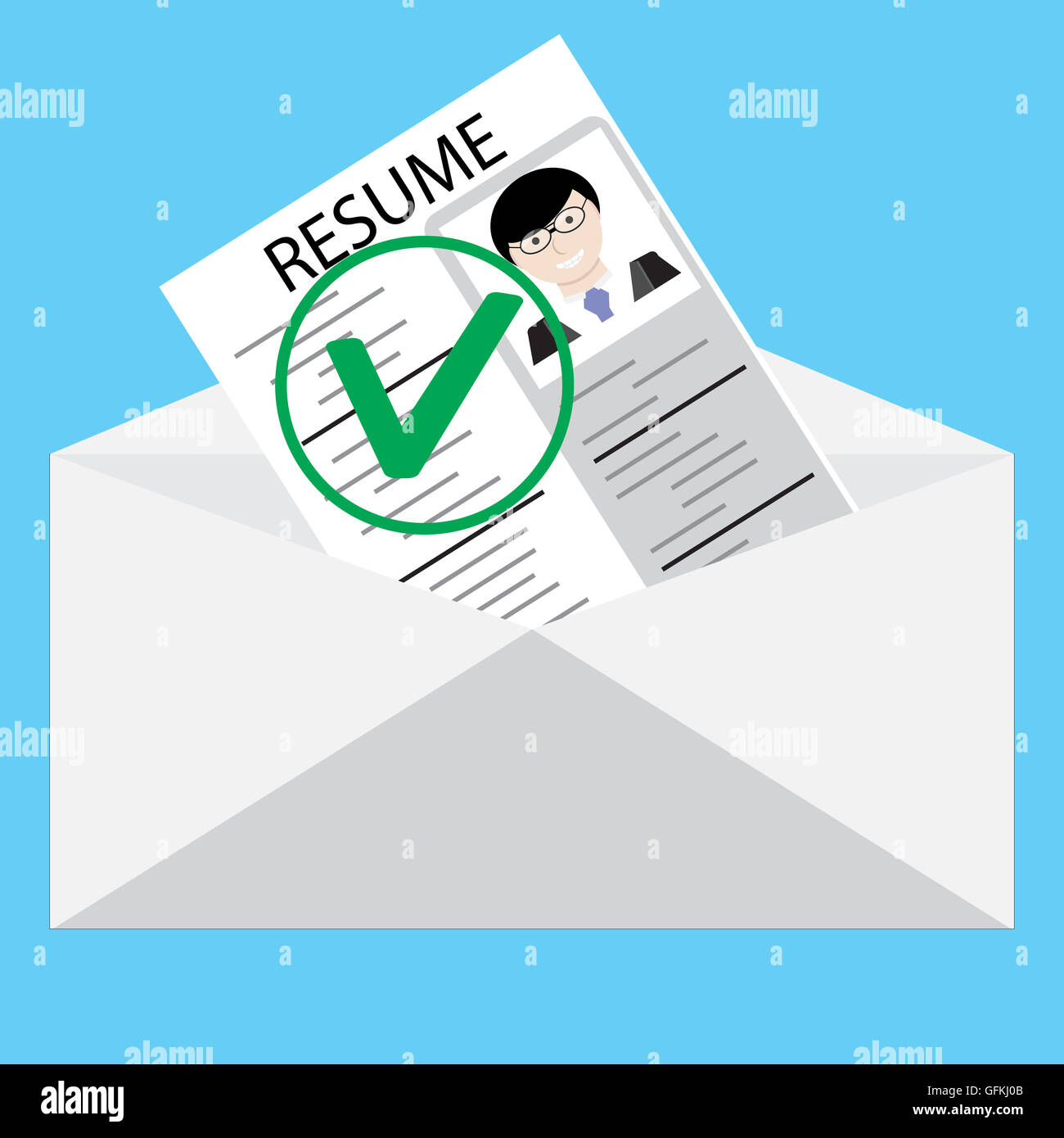 Approved resume. Letter vector work. Cv and resume writing, curriculum ...
