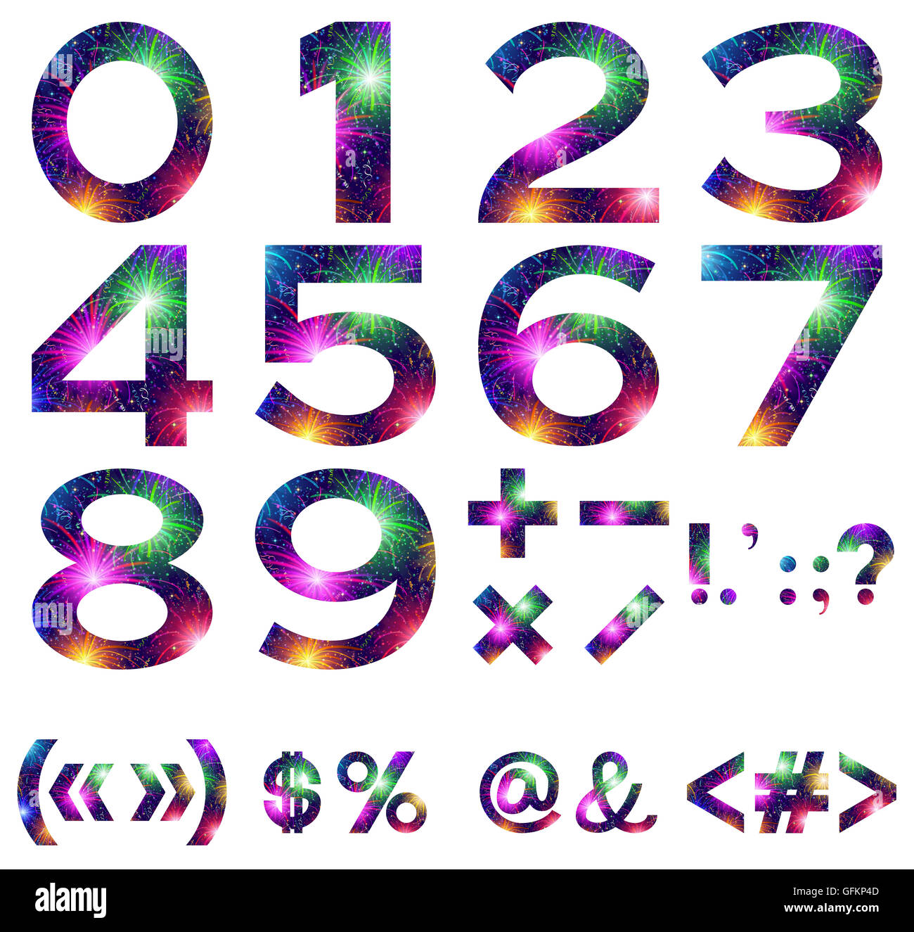 Firework numbers hi-res stock photography and images - Alamy