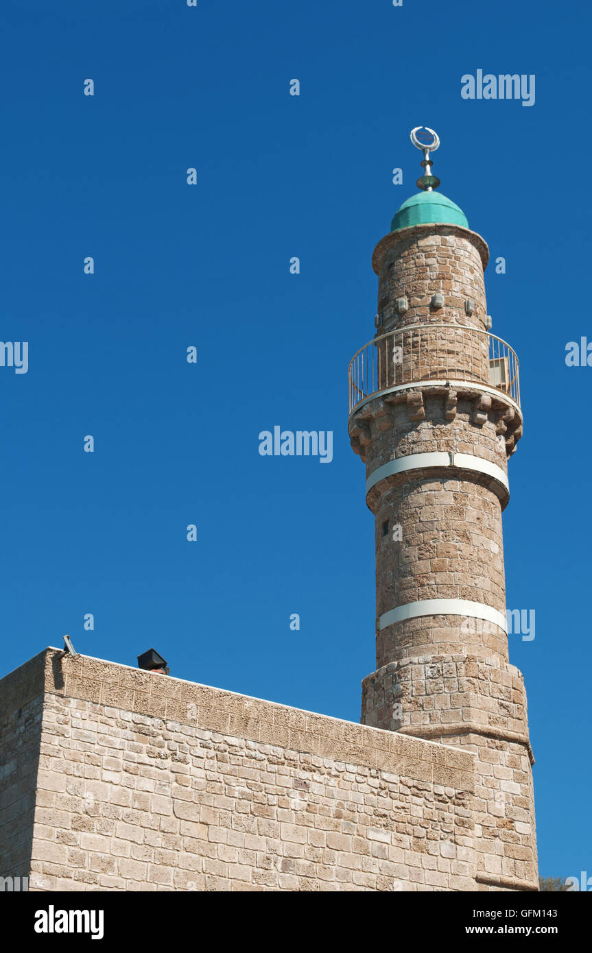 Jaffa, Israel: the Al Bahr Mosque in the Old City, the Sea Mosque, the ...