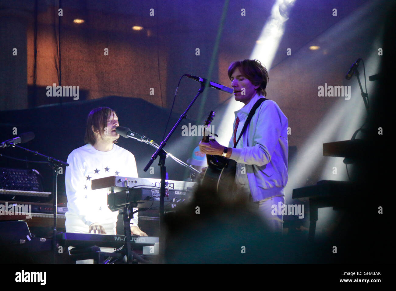 Jean-Benoit Dunckel, Nicolas Godin - Auftritt der Gruppe "Air" auf dem ...