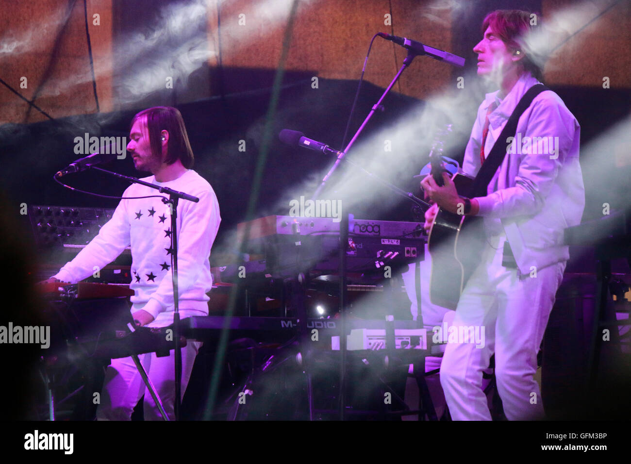 Jean-Benoit Dunckel, Nicolas Godin - Auftritt der Gruppe "Air" auf dem ...