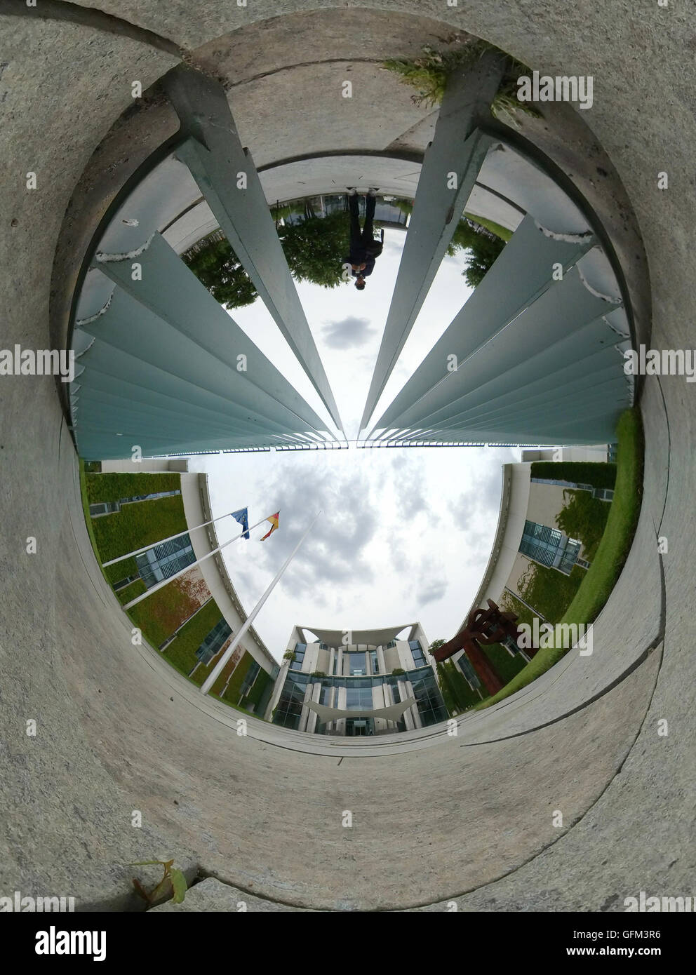 full circle Panorama: Bundeskanzleramt, Berlin Stock Photo - Alamy
