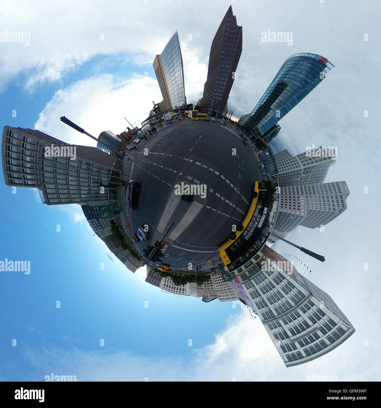 full circle Panorama: Potsdamer Platz, Berlin Stock Photo - Alamy