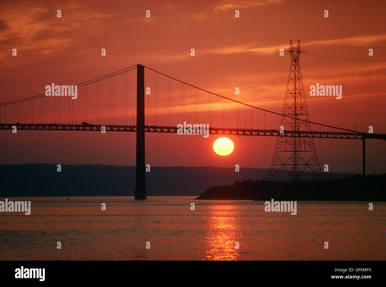 The Angus L. Macdonald Bridge is a suspension bridge crossing Halifax ...
