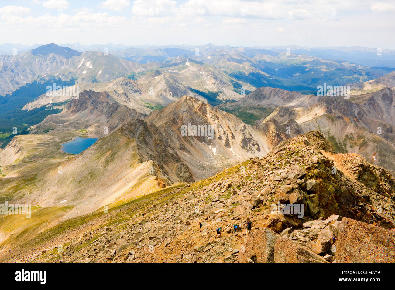 Alpine Scenery from Mount Harvard Stock Photo - Alamy