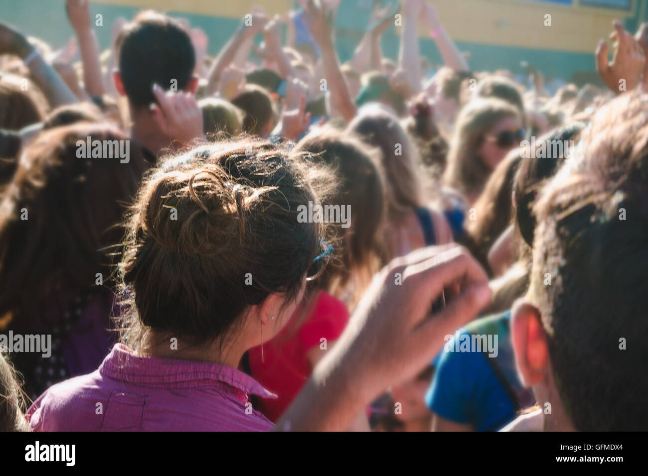 unrecognizable people with shallow depth of field Stock Photo - Alamy