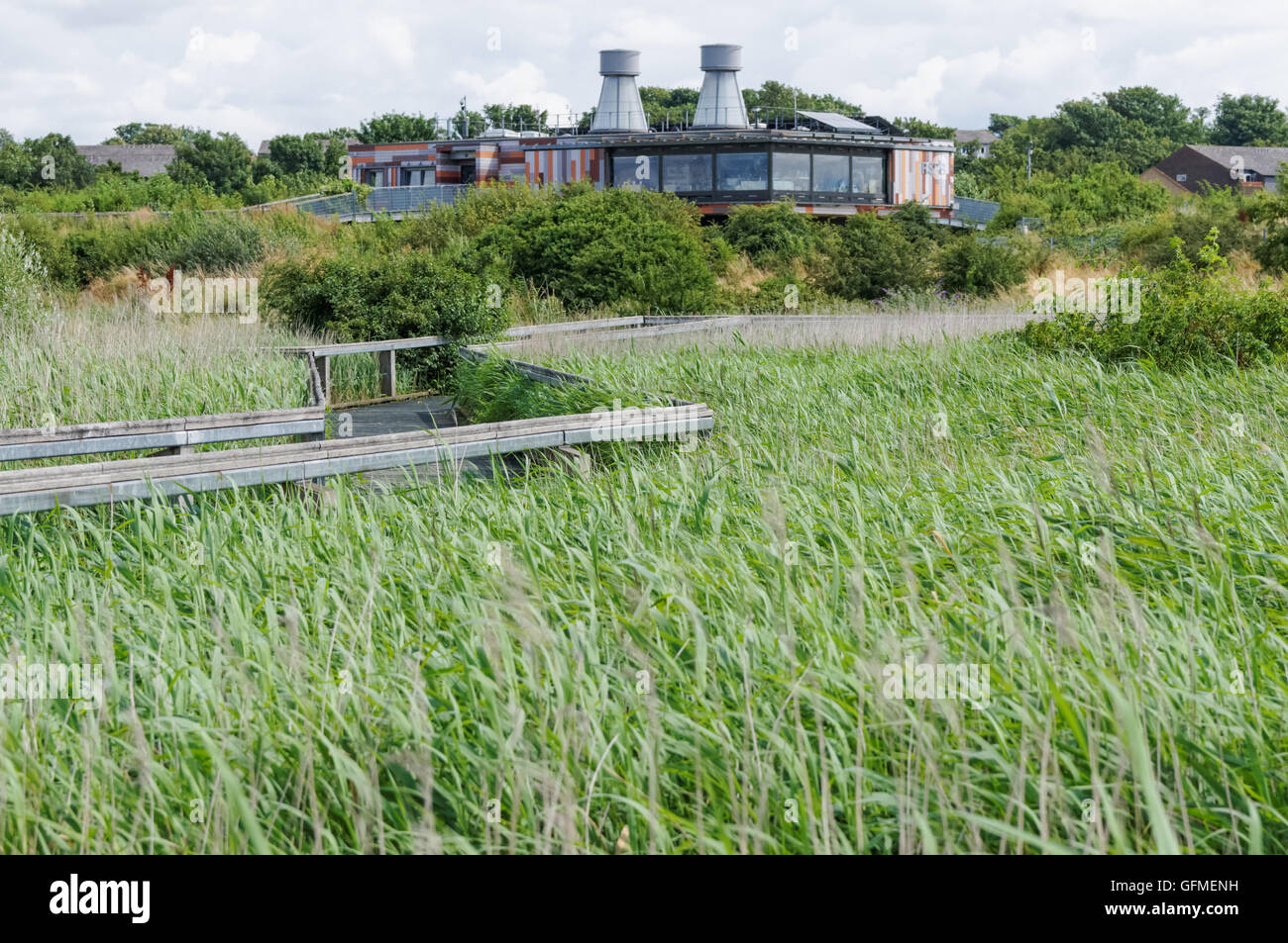 RSPB Environment and Education Centre at Rainham Marshes Nature Reserve ...