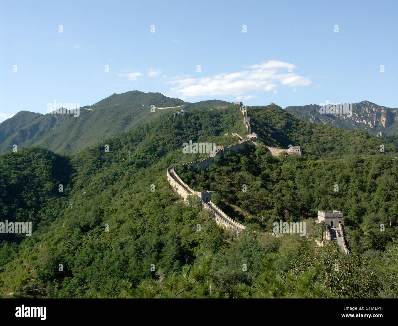 The Mu Tian Yu section of the Great Wall of China. Beijing – China ...