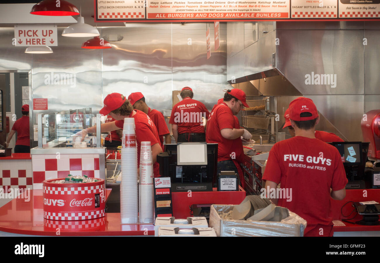 Five guys in Hershey PA Stock Photo - Alamy
