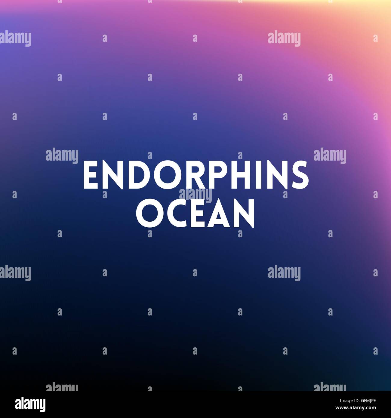 square blurred background - sunset colors With motivating quote Stock ...