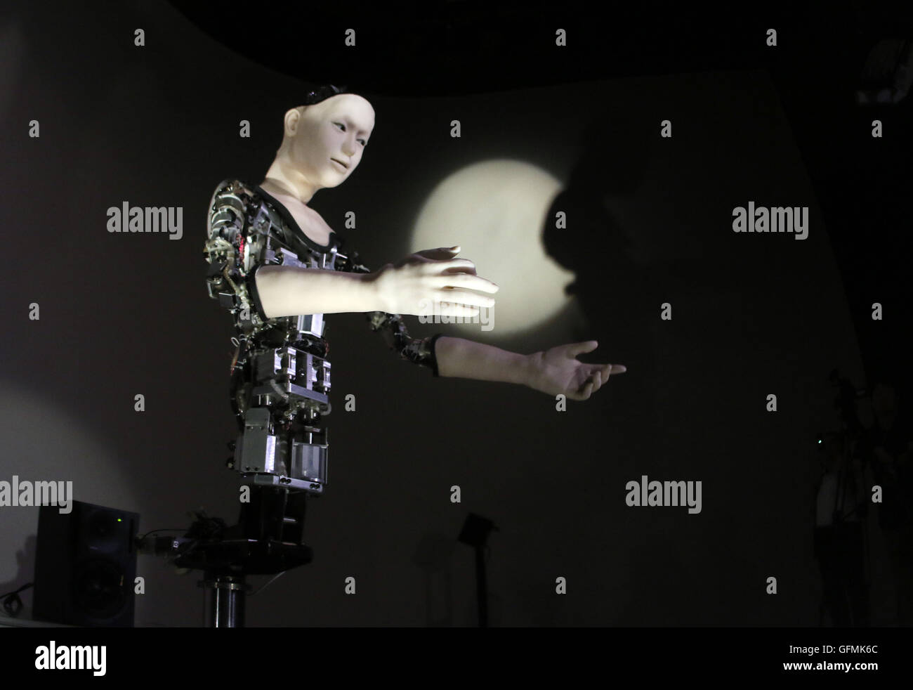 Tokyo, Japan. 29th July, 2016. The new humanoid robot "Alter ...