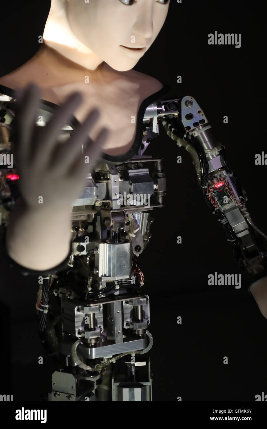 Tokyo, Japan. 29th July, 2016. The new humanoid robot "Alter ...
