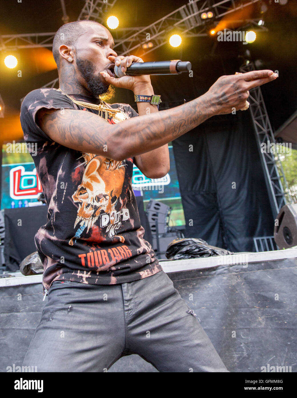 Chicago, Illinois, USA. 30th July, 2016. Rapper TORY LANEZ performs ...