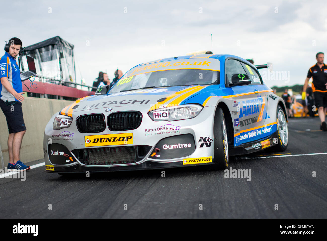Norwich, Norfolk, UK. 31st July, 2016. BTCC racing driver Rob Collard ...
