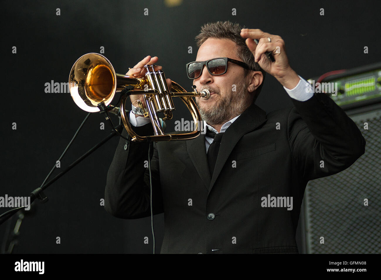 Pikehall, Derbyshire, UK. 31st July, 2016. Fun Lovin' Criminals, Huey ...