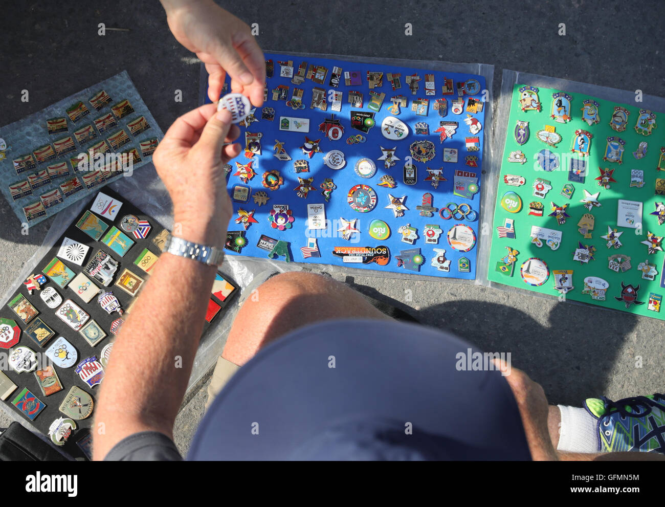 Olympic pins hi-res stock photography and images - Alamy