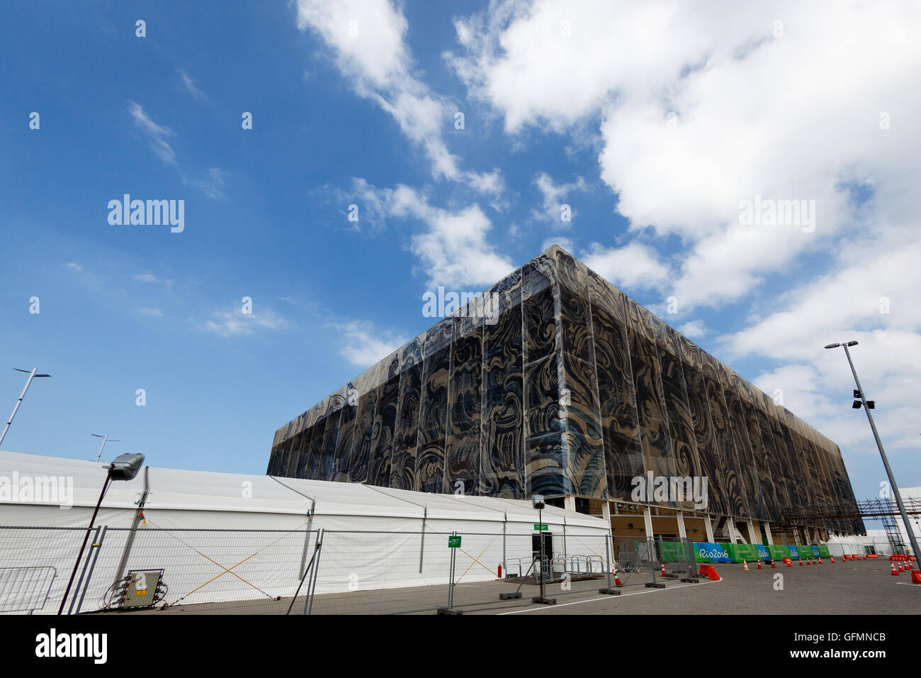 Rio de Janeiro, Brazil. 31st July, 2016. Stadiums in Barra Olympic Park ...