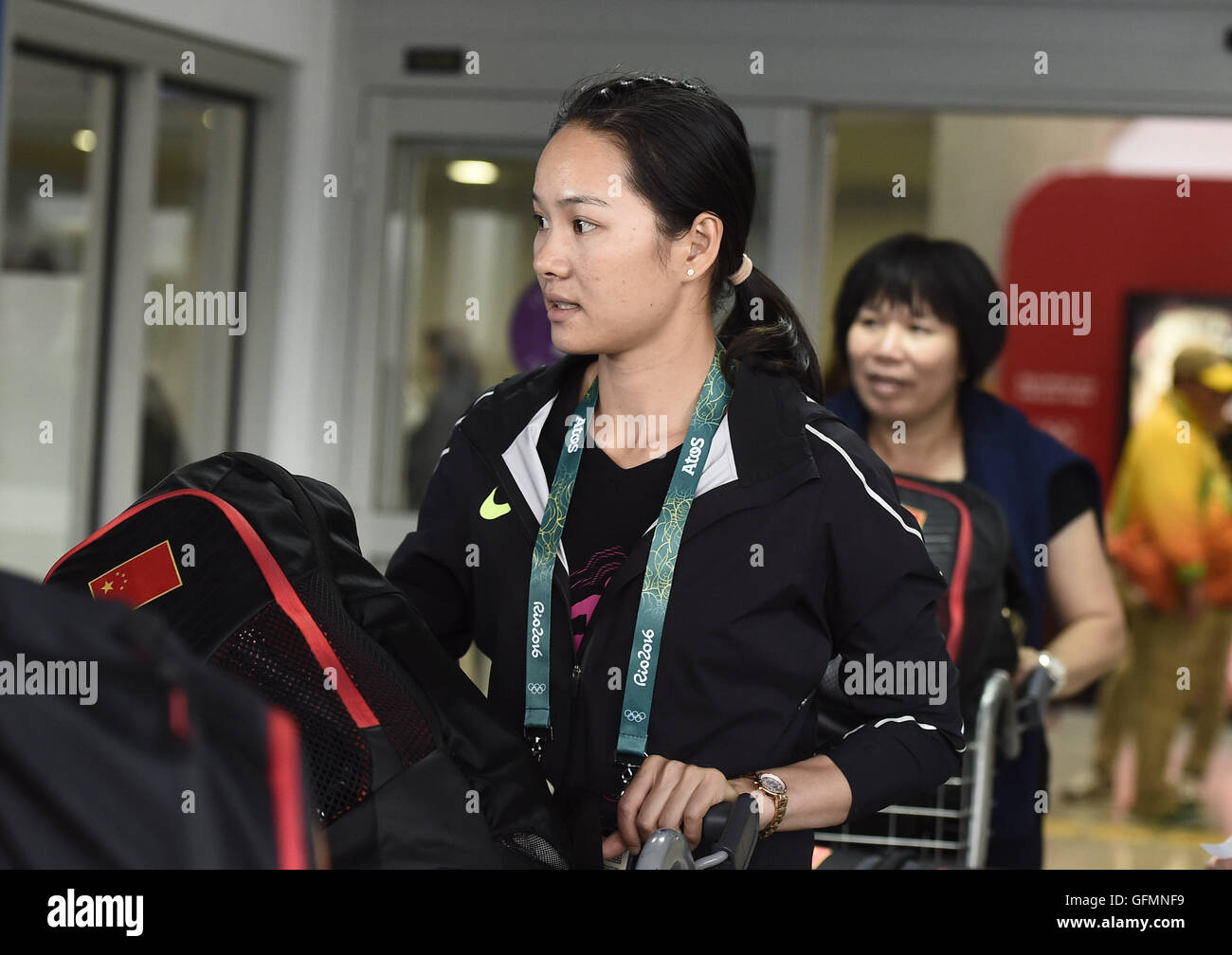 Rio De Janeiro, Brazil. 31st July, 2016. Chinese athlete Wei Yongli (L ...